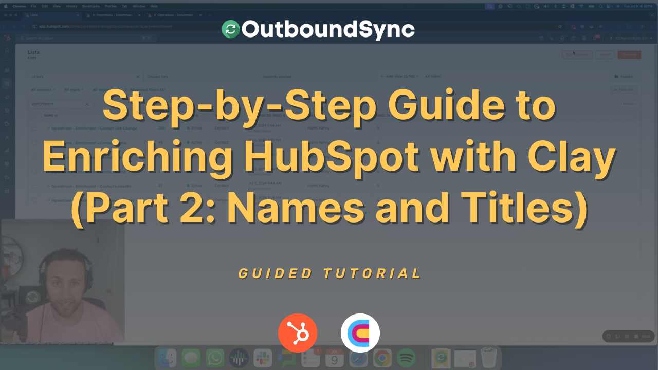 Enriching HubSpot with Clay (Part 2: Names and job titles)